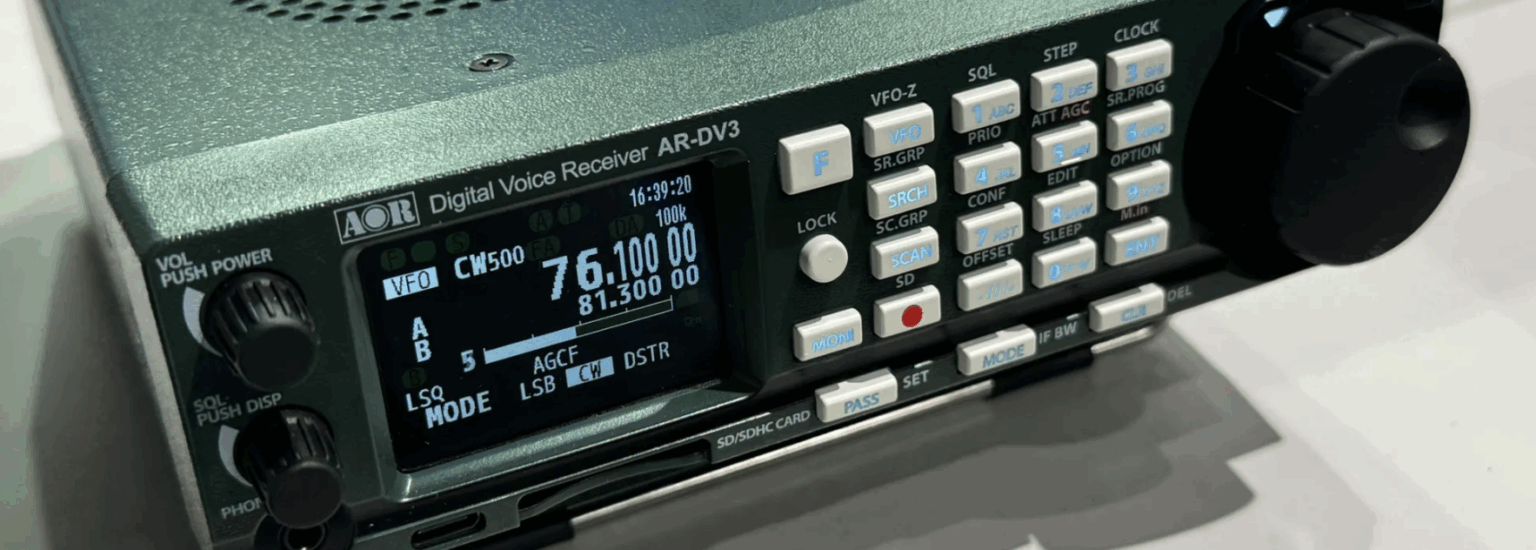 AOR: nieuwe ontvanger AR-DV3 – Delta Scanner Zeeland